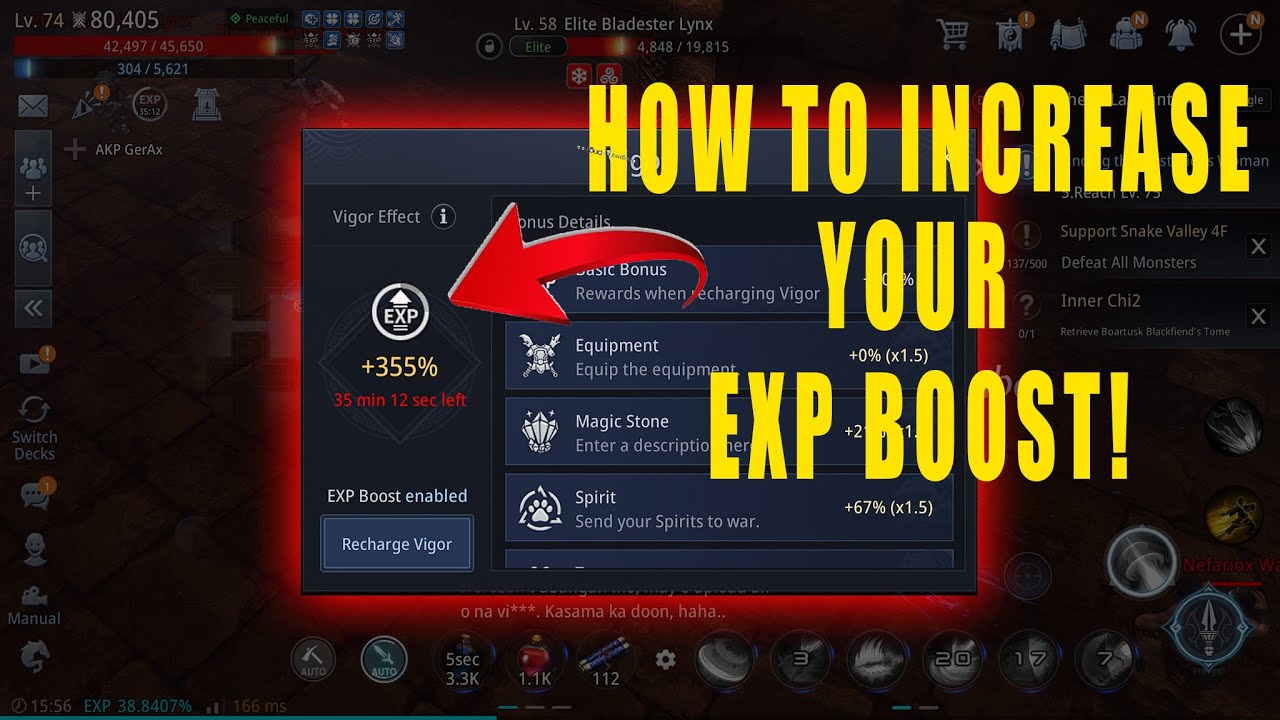 Mir4 - How to increase your EXP BOOST for fast leveling | CODEX ...