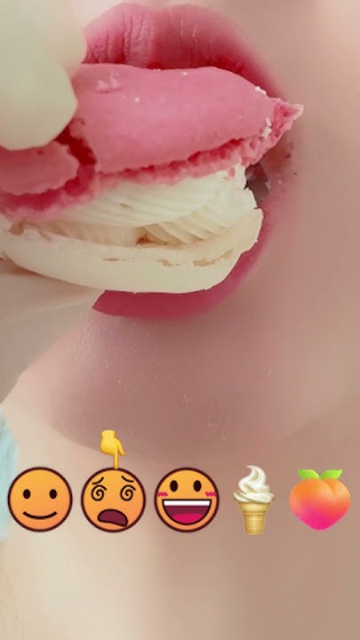 Asmr Macaron Ice Cream Marshmallow Dried Plums 마카롱 아이스크림 마쉬멜로우 건자두