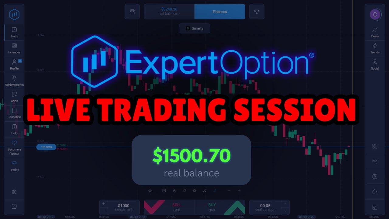 Expert Option Live Trading Session 08/02/2025 | Expert Option PROMO ...