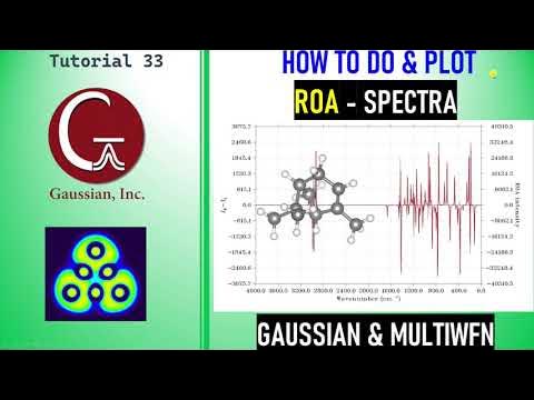 How to perform and plot ROA spectrum using Gaussian 09W and Multiwfn | Raman Optical Activity ...