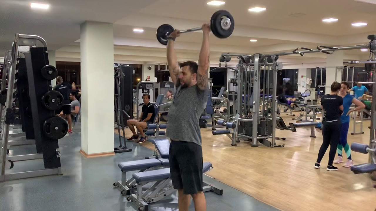 Push Press com barra - YouTube