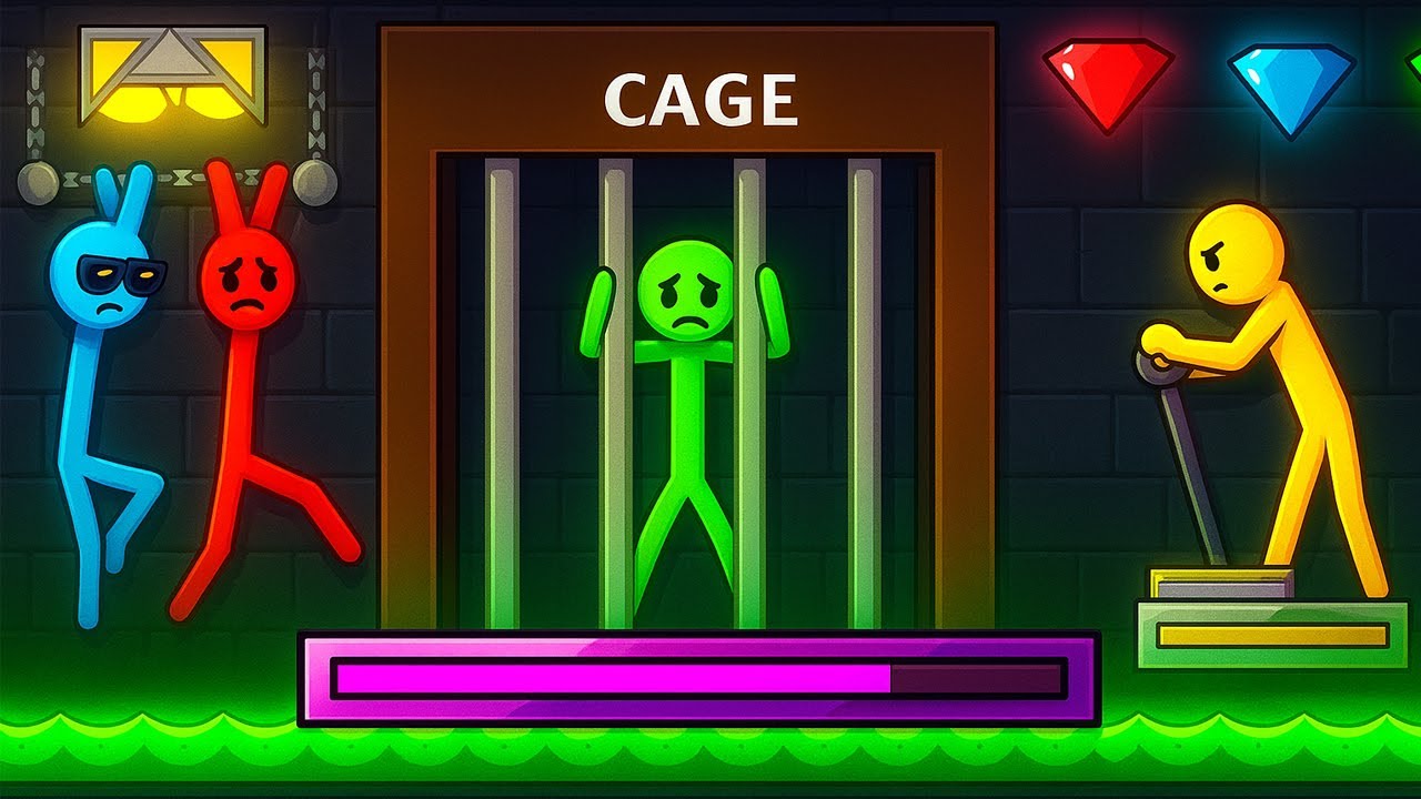 Stickman vs Factory Escape - Stickman Animation | 51 - 58 | Stickoon ...