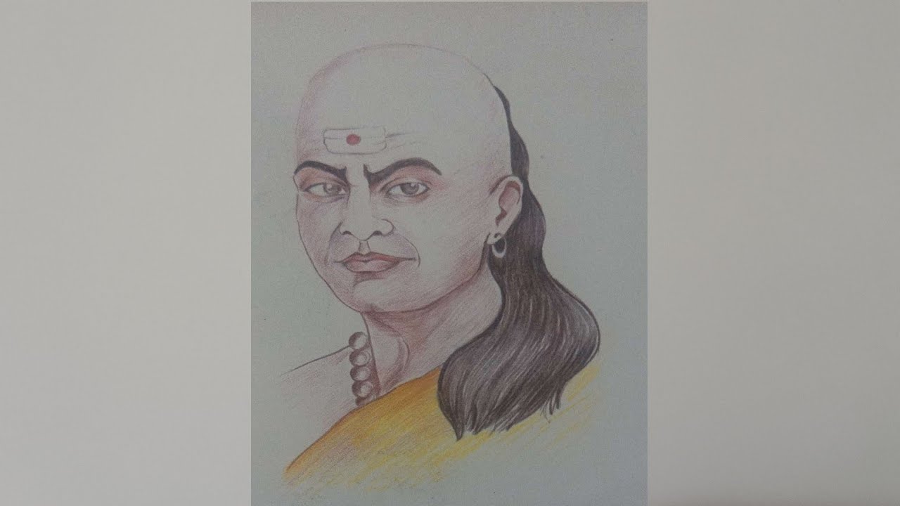 Easy Drawing of Acharya Chanakya - YouTube