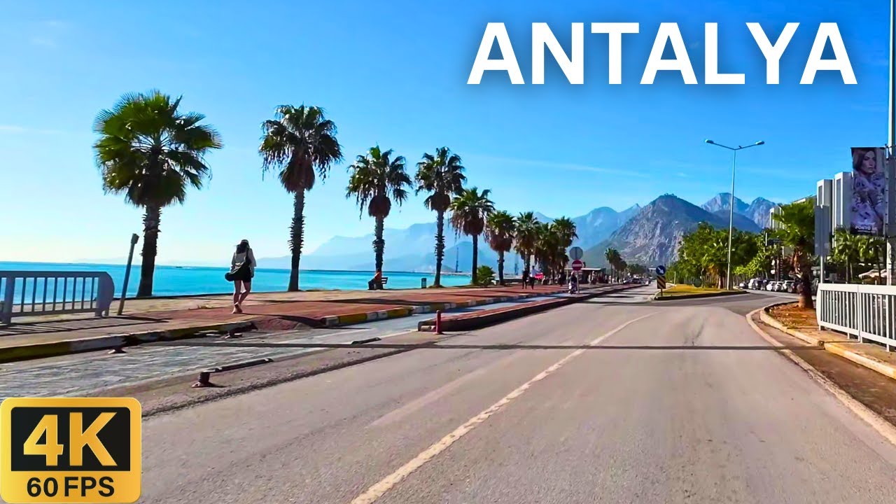 Driving in ANTALYA Turkey (Turkiye) 🇹🇷 | Beautiful City Tour in 4K 🚗 ...