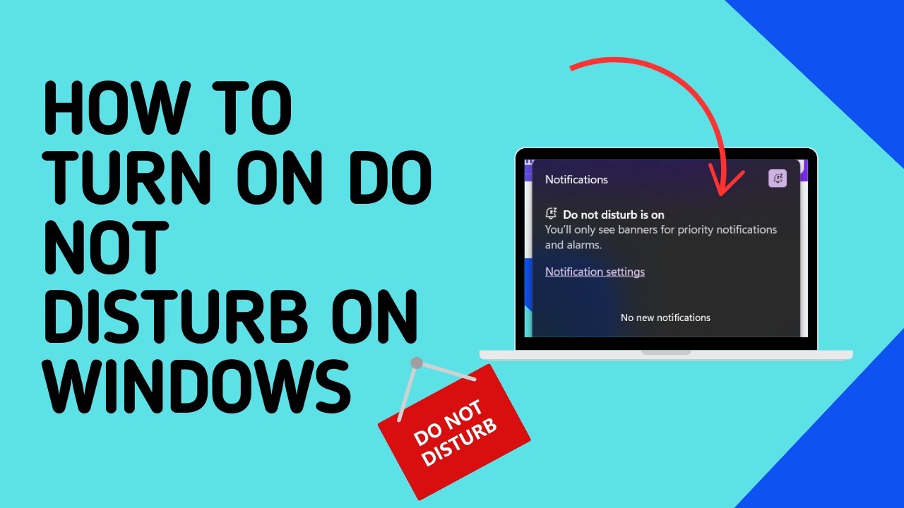 How to Turn On Do Not Disturb on Windows 11 - YouTube