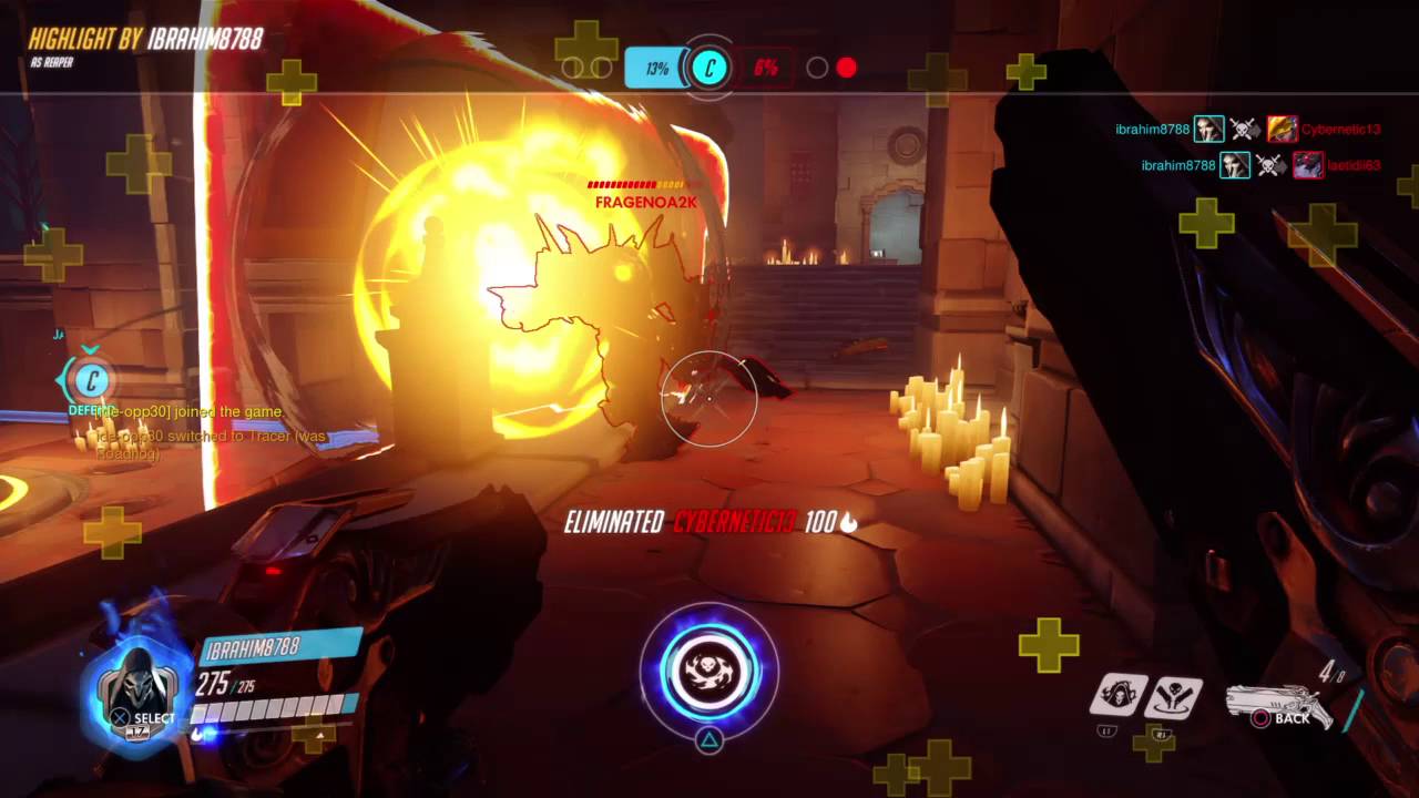 Overwatch: Reaper on fire 2 - YouTube