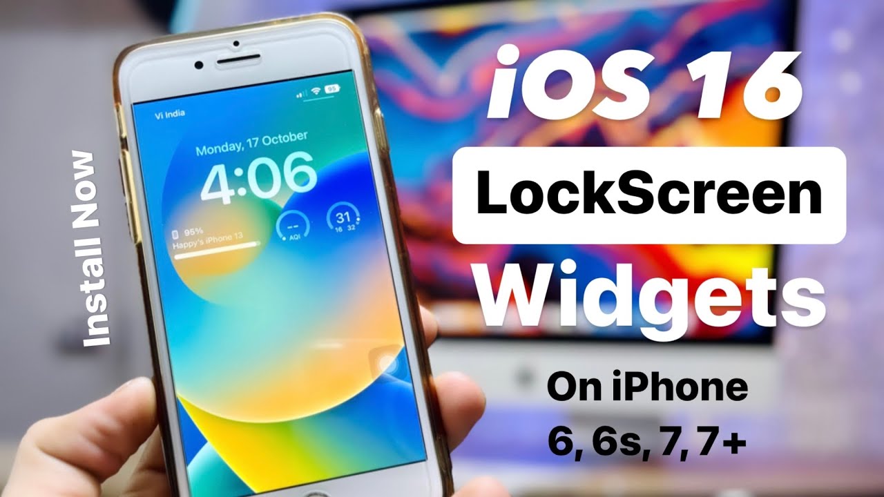 How to Install iOS 16 Lockscreen Widgets on iPhone 6, 6s, 7, 7+ - YouTube