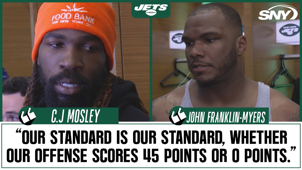John Franklin-Myers & C.J. Mosley comment on another strong Jets ...