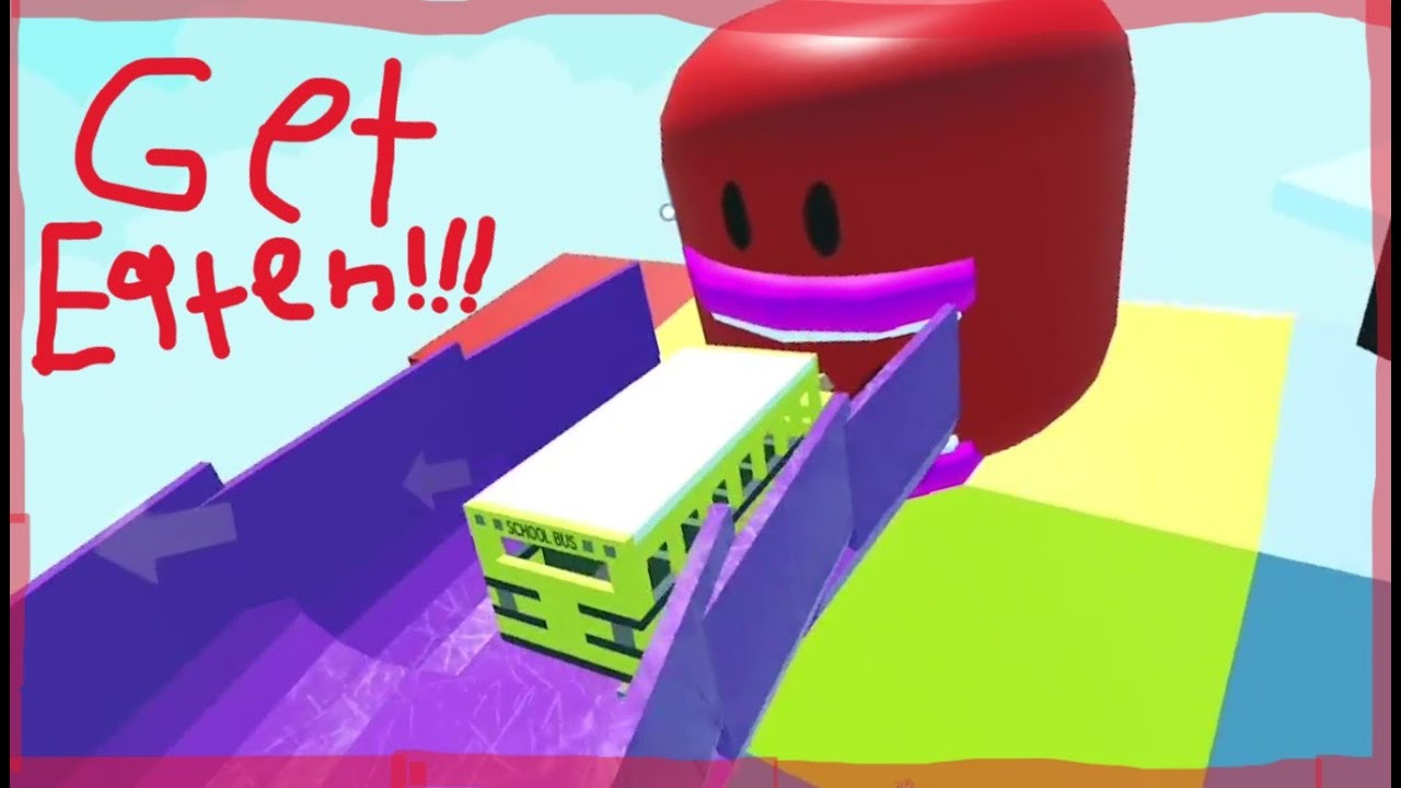 Roblox I UNLOCKED THE BIGGEST SLIDE IN GET EATAN! It was crazy... - YouTube