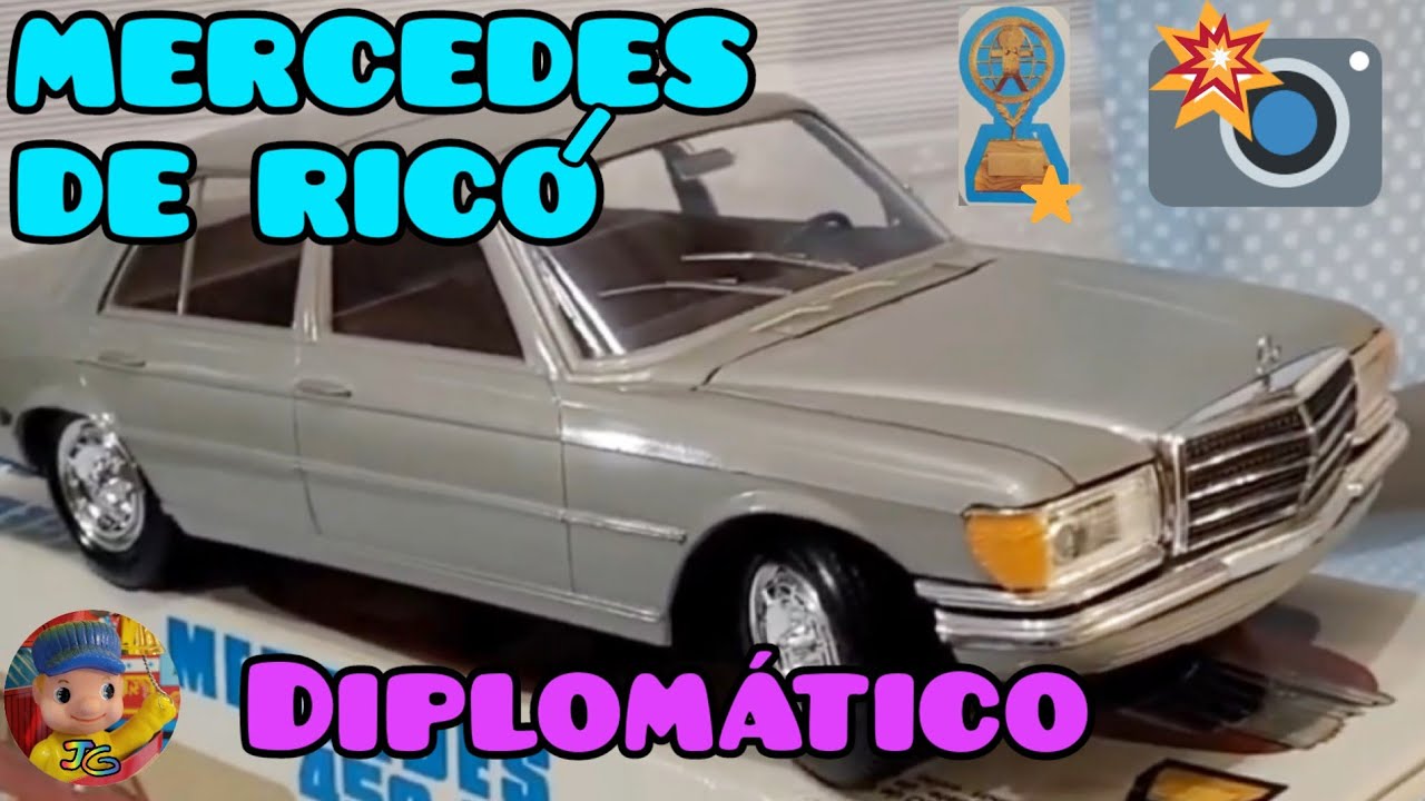 🚗MERCEDES 450 DIPLOMATICO de RICO ANTIGUO MÁGICO y NOSTÁLGICO JUGUETE ...
