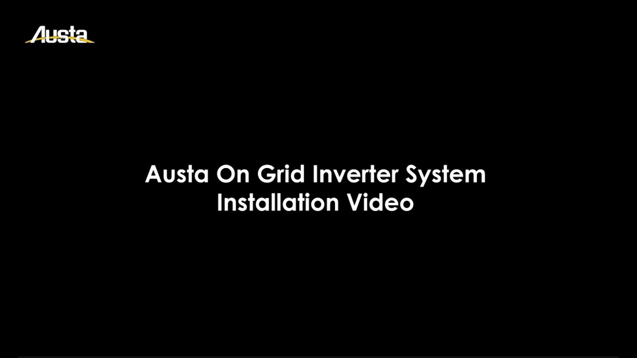 Austa On Grid Inverter Installation - YouTube