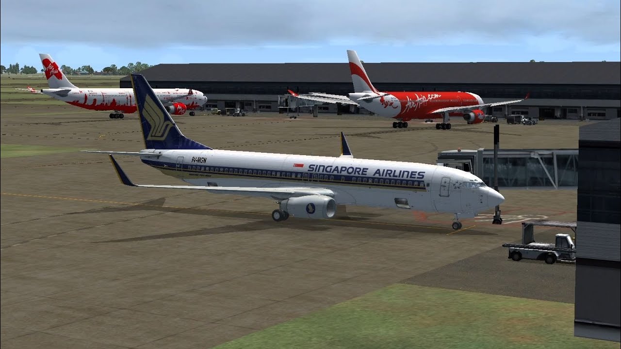 FSX SQ113 Kuala Lumpur (WMKK) to Singapore Changi (WSSS) - YouTube