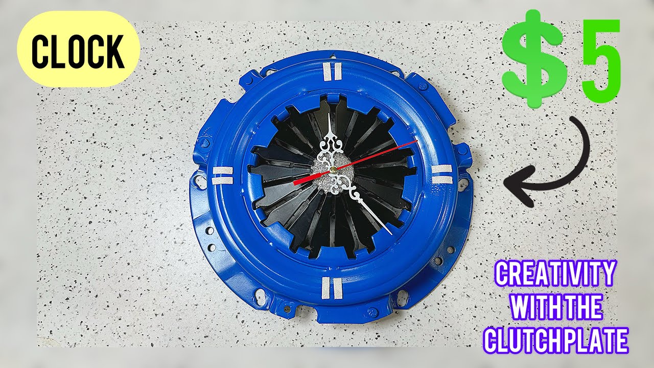 Making a wall clock with a car clutch plate 🚗🛠️#Creativity #clock - YouTube