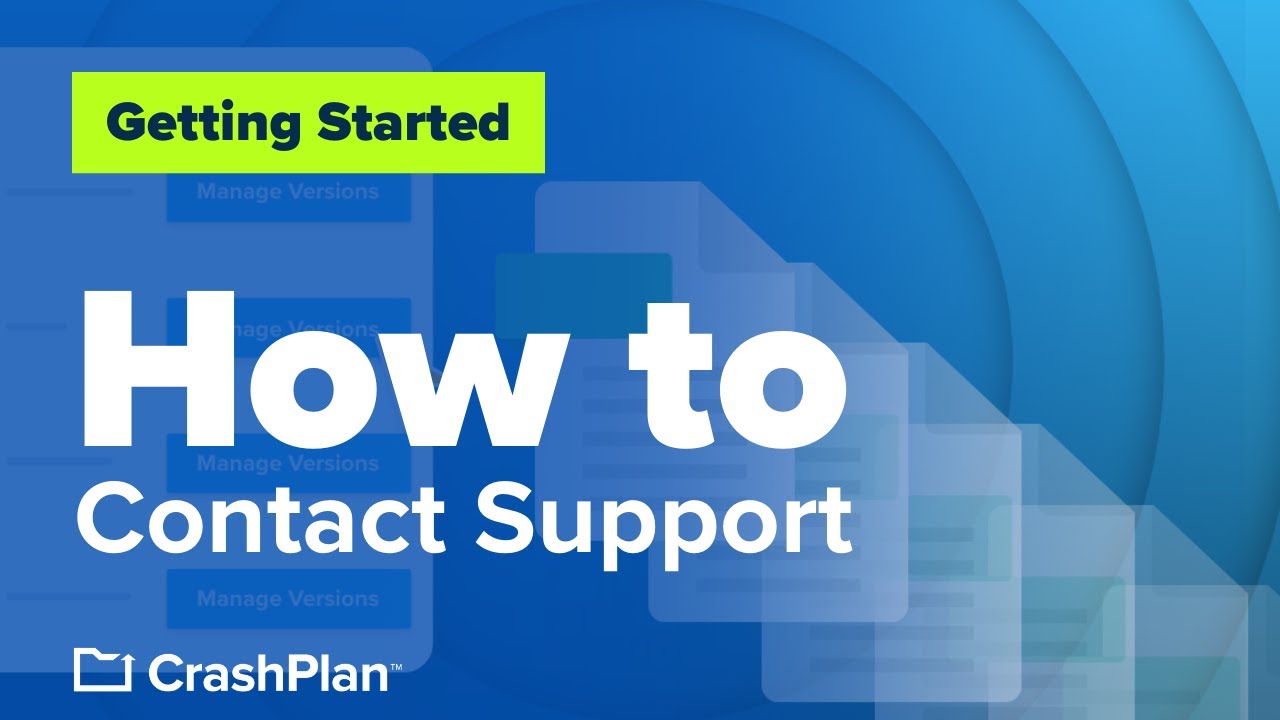 How to Contact the CrashPlan Support Team - YouTube