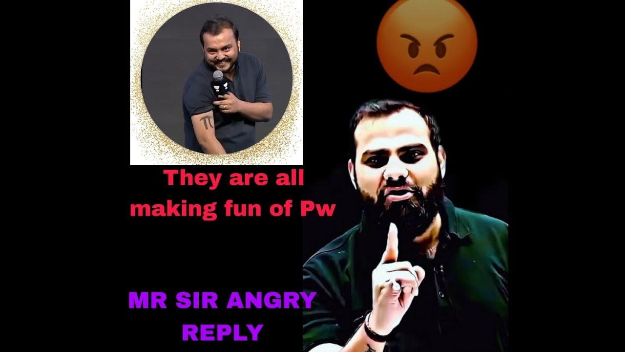MR sir angry reply to unacademy - YouTube