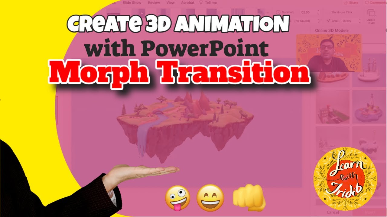 🆕How To Create 3d Animation With Powerpoint Morph Transition? 🏽👉🏾 3d ...