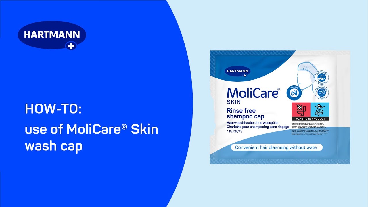 HOW-TO: Use of MoliCare® Skin wash cap - YouTube