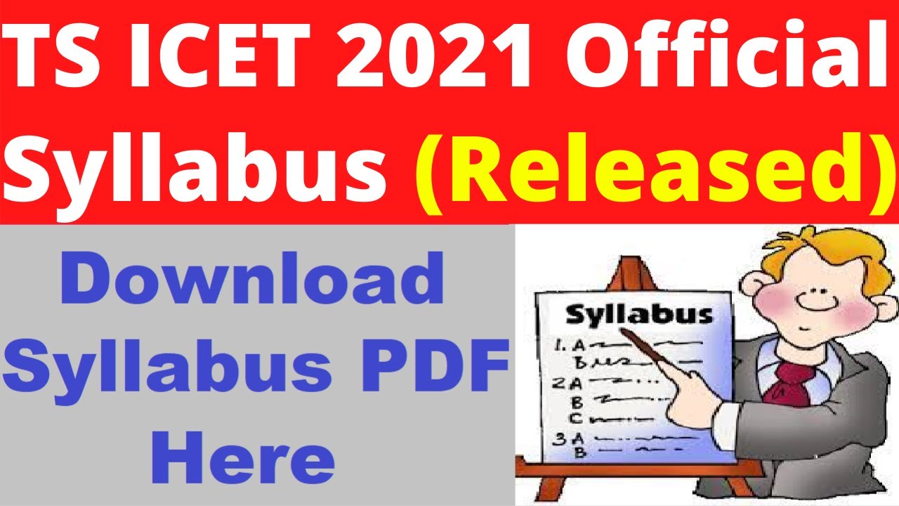 TS ICET 2021 Syllabus (Released) - Check & Download TS ICET 2021 ...