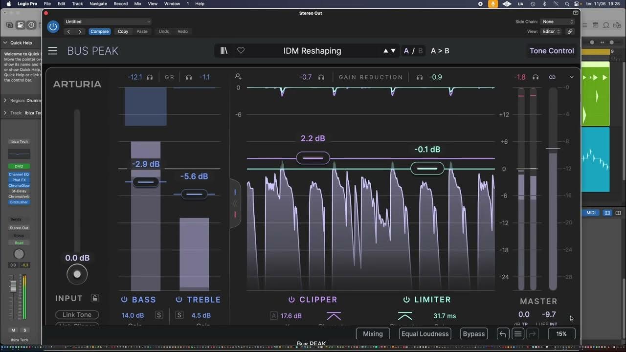 Arturia Bus Peak & Logic Pro 11 !! - YouTube