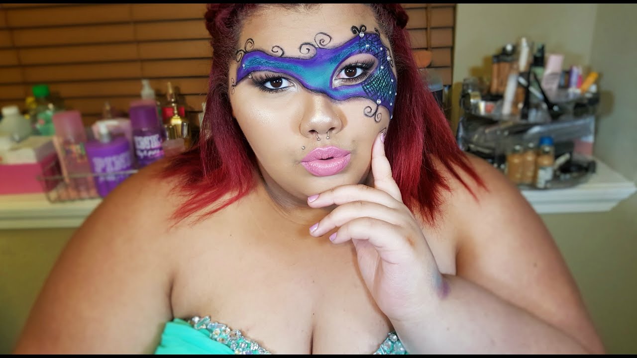 Masquerade Mask | Easy | Halloween Makeup Tutorial - YouTube