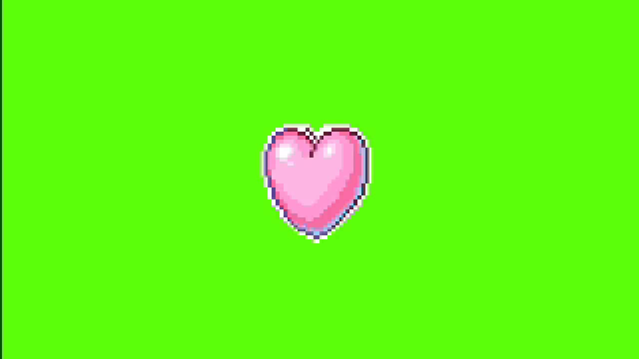 FREE PINK HEART GREEN SCREEN EFFECT - YouTube