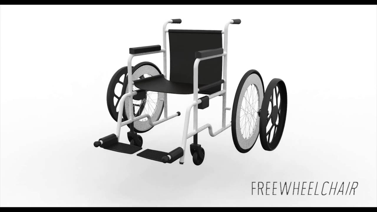 Freewheelchair - Enhance your mobility, free up your wheelchair - YouTube