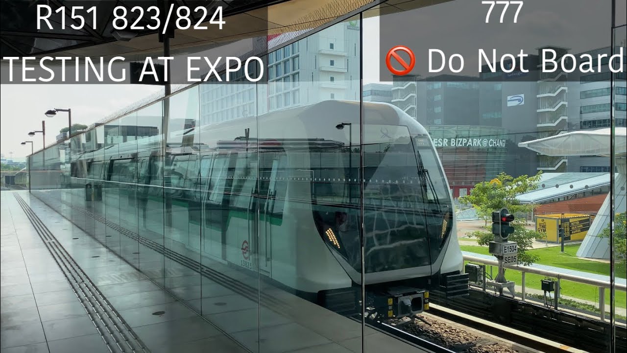[SMRT] [EXCLUSIVE R151 CGL TESTING] Alstom Movia R151 [823/824] - Do ...