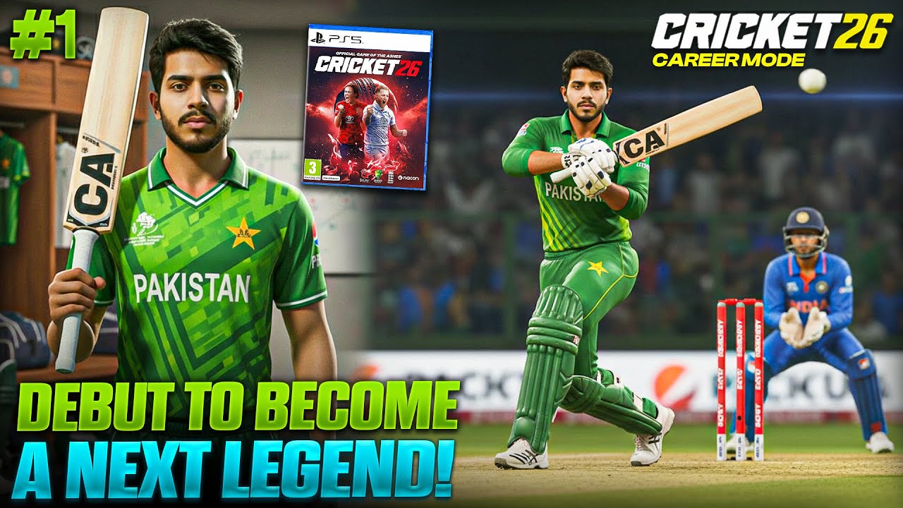 Can I score 100 on My DEBUT? | Cricket 26 Career Mode - YouTube