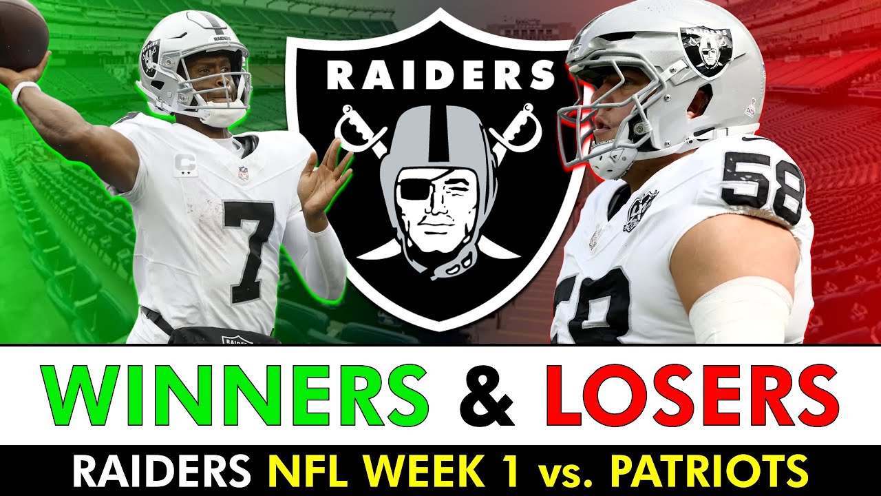 Raiders Winners & Losers After Las Vegas’ NFL Week 1 Win vs. The ...