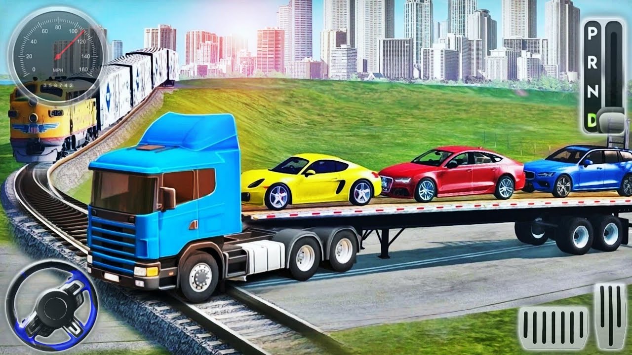 Car Transporter Truck Driving 3D - Cargo Multi Trailer Transport Drive ...