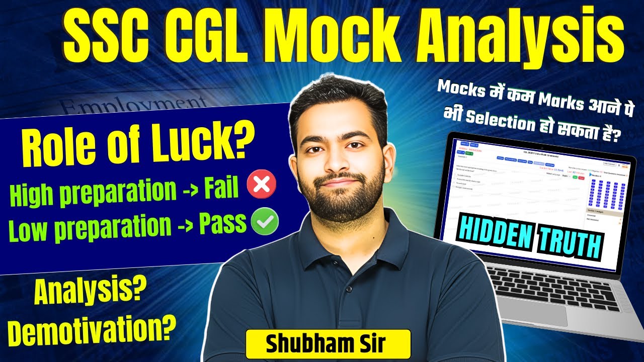SSC CGL 2025–26 Mock Analysis Masterclass | Demotivation, Luck Factor ...