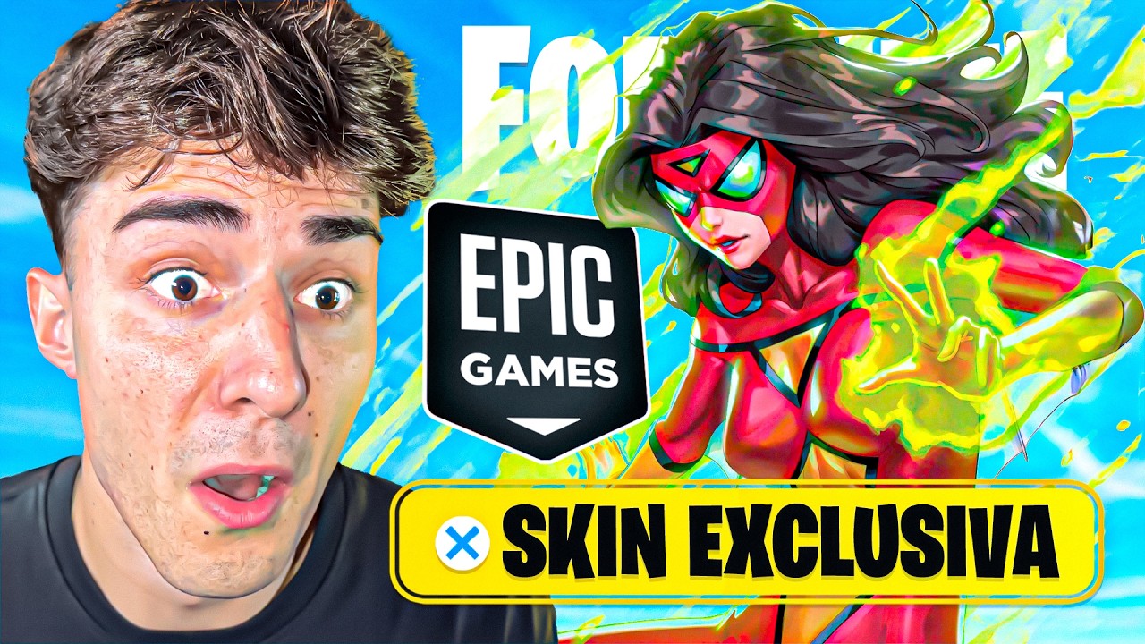 CONSEGUÍ la SKIN de SPIDER-WOMAN 24 HORAS ANTES en FORTNITE - YouTube