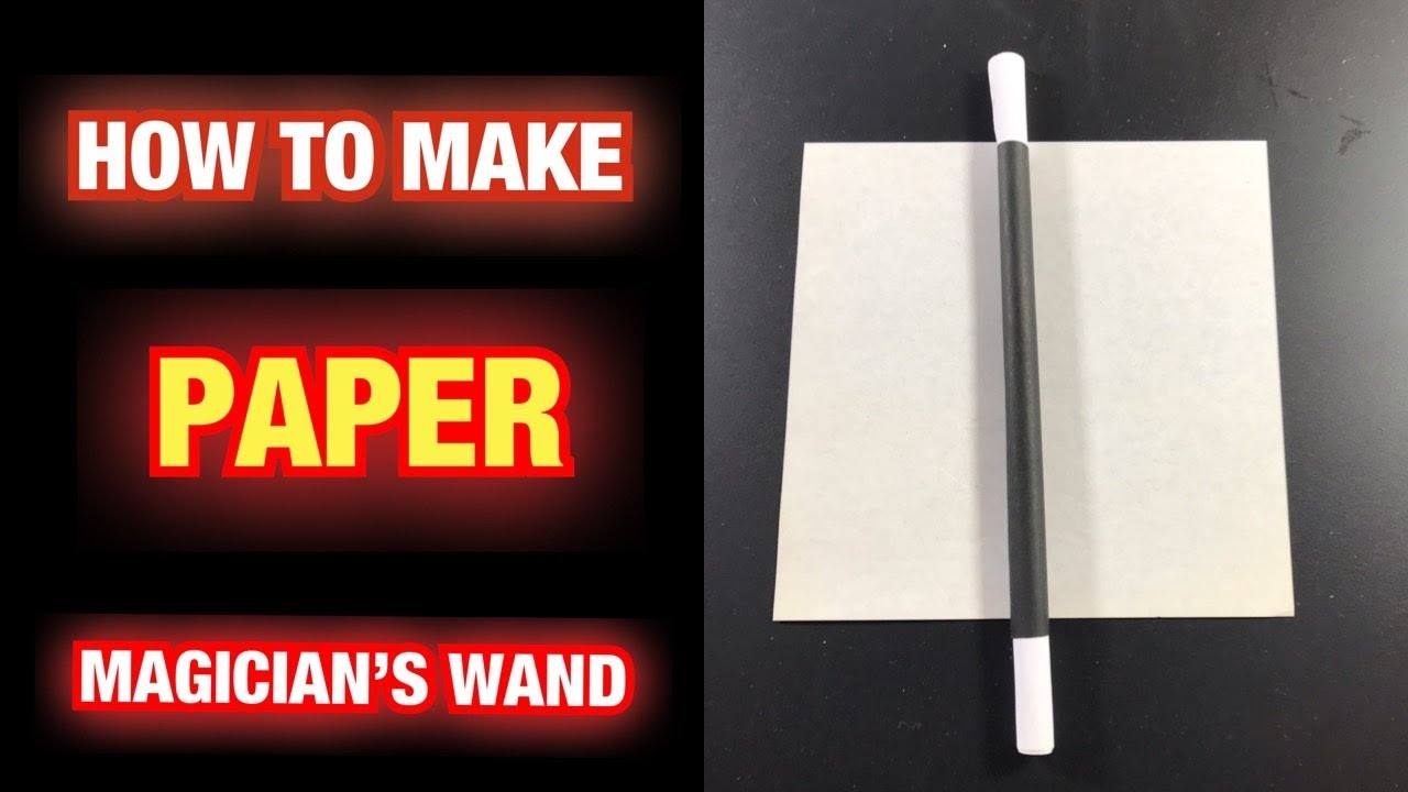Easy Paper Magicians Wand | Magic Wand | Children's Origami - YouTube