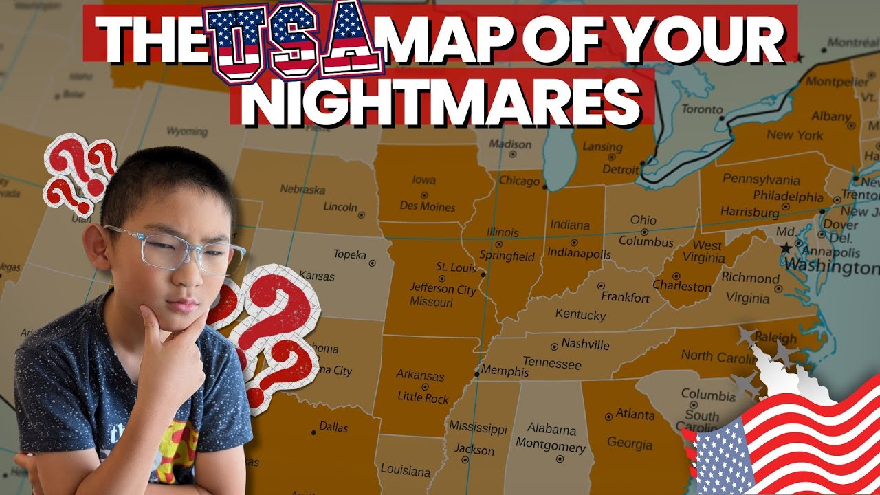 The USA map of your nightmares... - YouTube