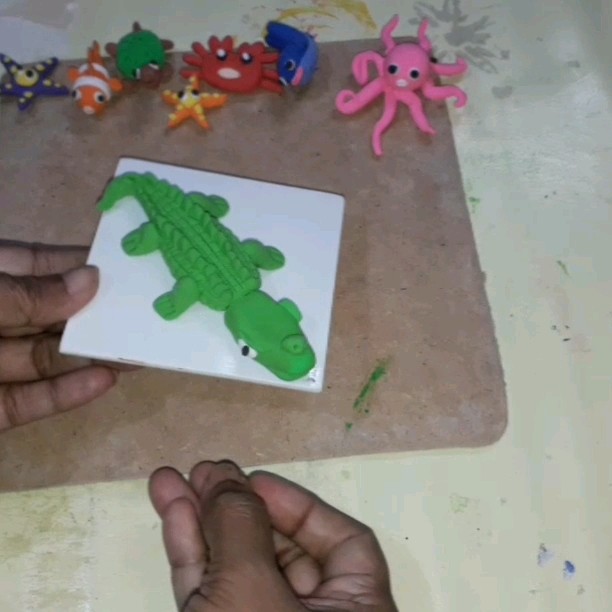 clay se crocodile making #diy # shorts - YouTube