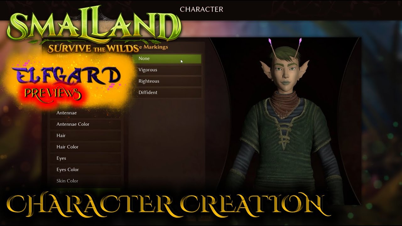 Smalland Character Creation | Elfgard Previews - YouTube