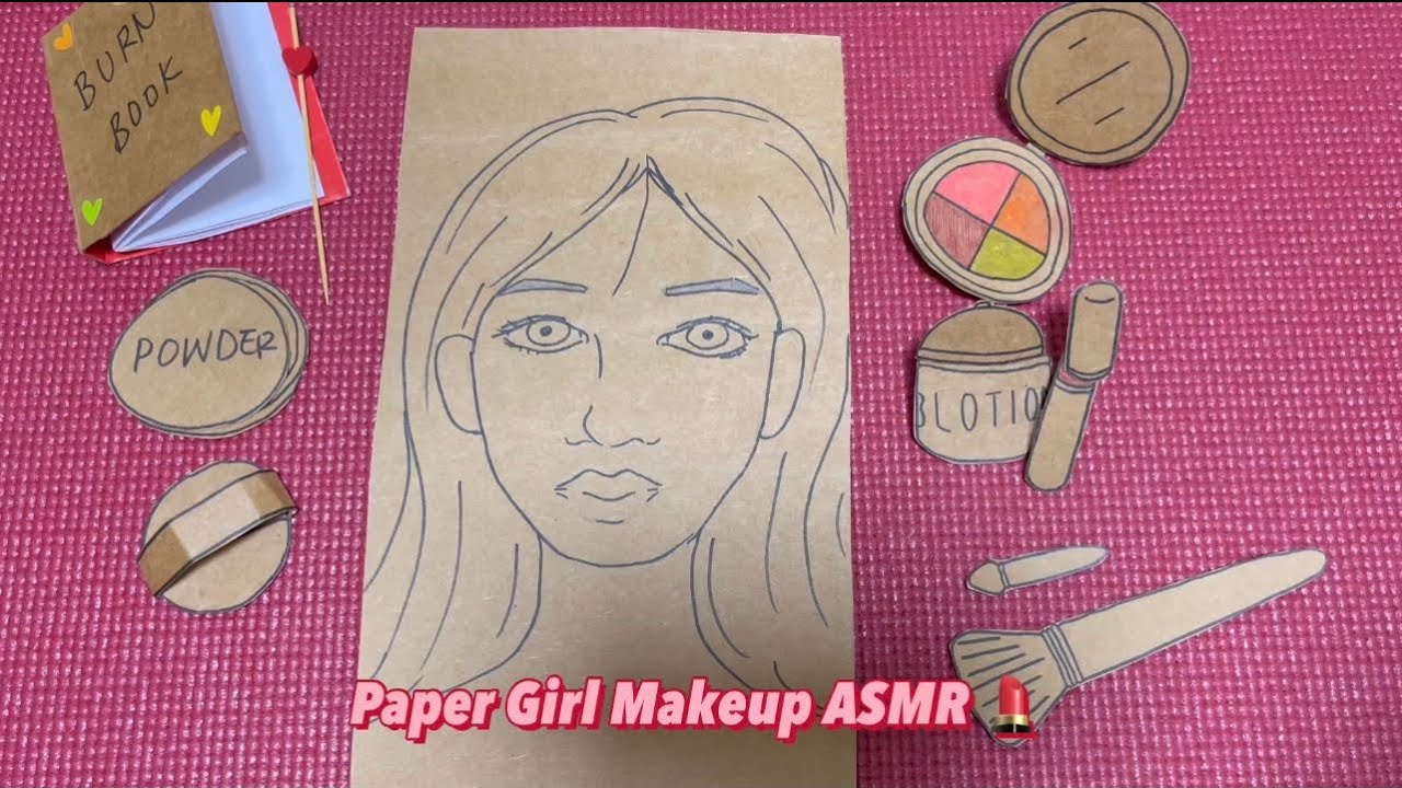 Paper Girl Makeup ASMR 💄 - YouTube