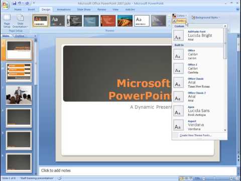 PowerPoint 2007 Tutorial: Overview - YouTube