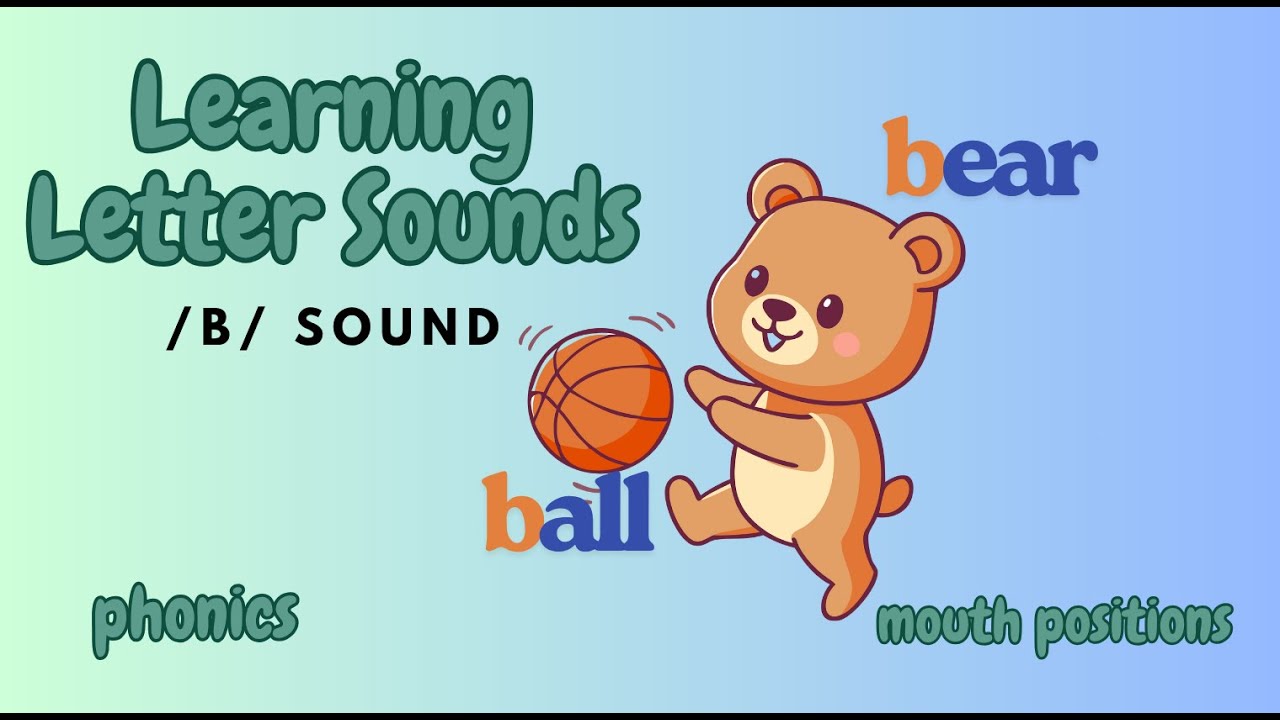 Learning Letter B Phonics | Mouth Positions | Phonological Awareness ...