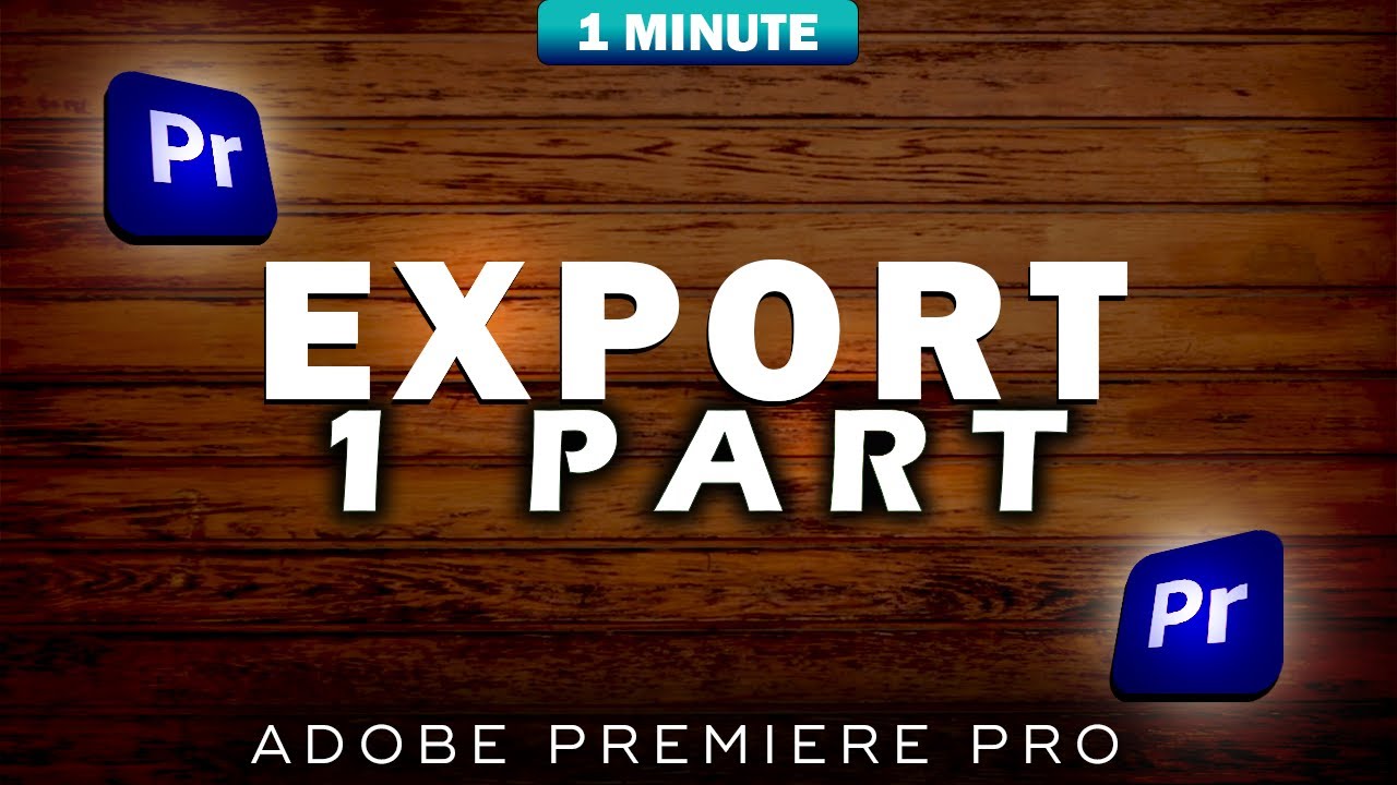 Premiere Pro Tutorial: Exporting Selected Part Footage - YouTube