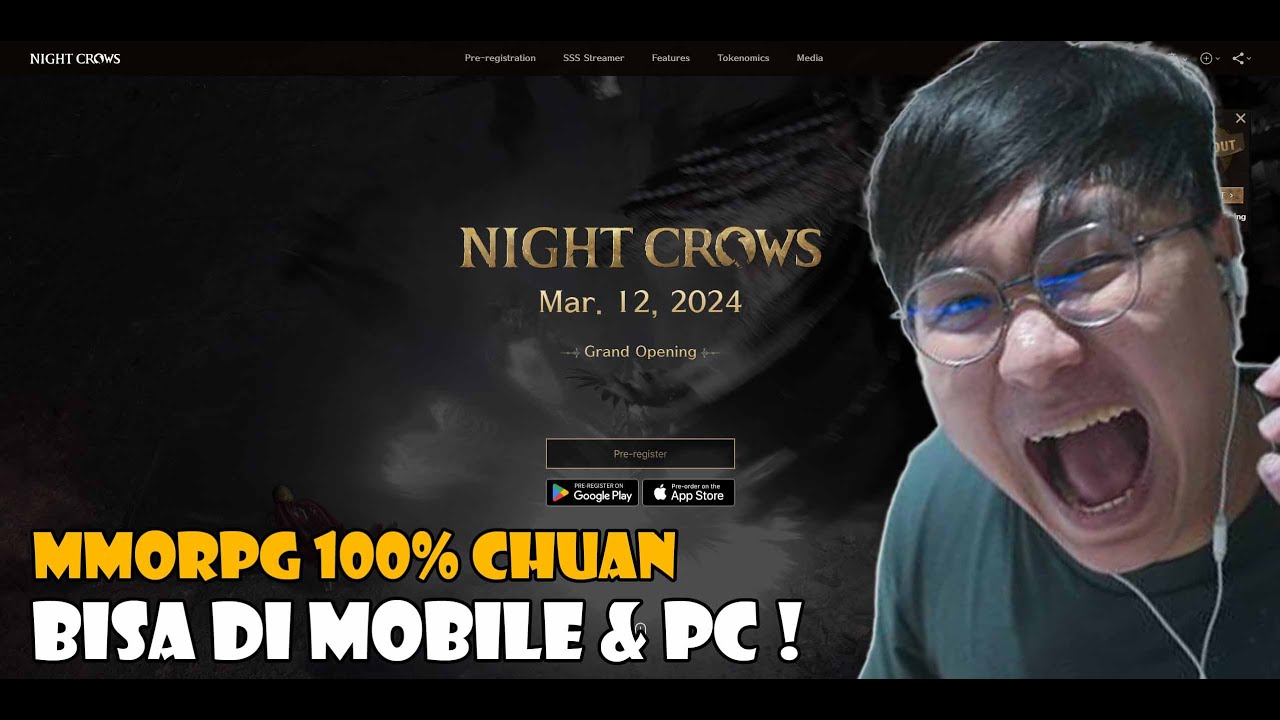 WAJIB MAIN NI ! GAME MMORPG CHUAN ! NIGHT CROWS ! MOBILE & PC ! RILIS 12 MARET INI ! GASKEN ...