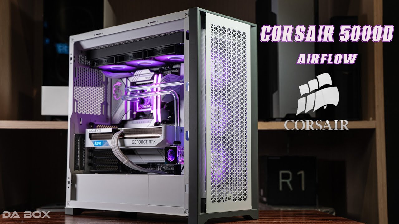 Corsair 5000D Airflow - White [Simple & Clean Build] - YouTube