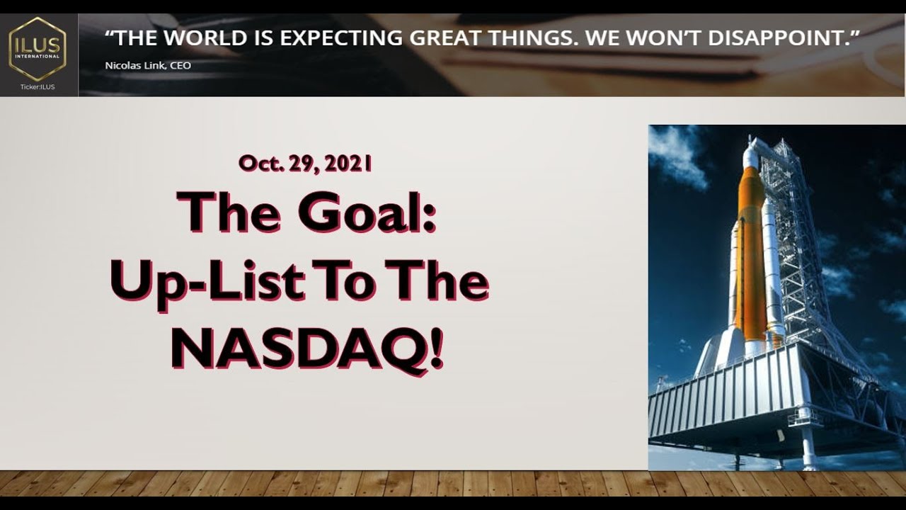 ILUS International (ILUS) Quick Up-Date—October 29, 2021. - YouTube