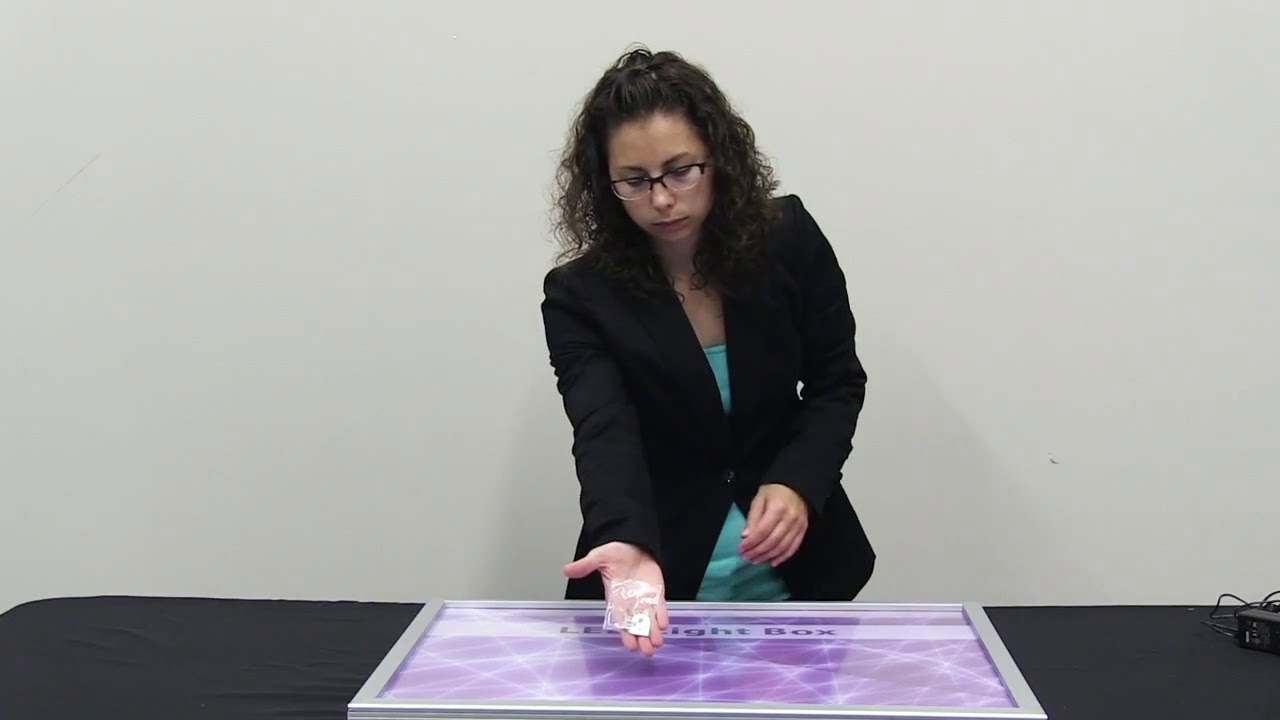 LED Lightbox Display Slim Snap Frame - YouTube