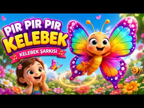 🦋 Pır Pır Pır Kelebek! | Çocukların Bayılacağı Kelebek Şarkısı 🎵 (3D Animasyon)