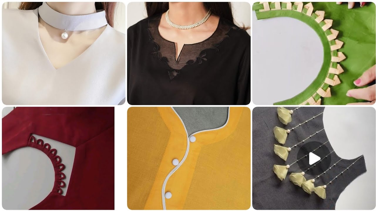 Gorgeous and stunning stylish new girl neckline designs for ideas - YouTube