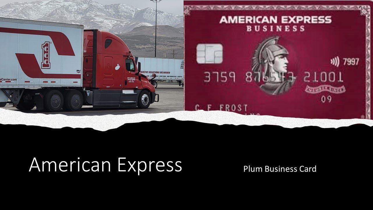 American Express Plum Business Card - YouTube