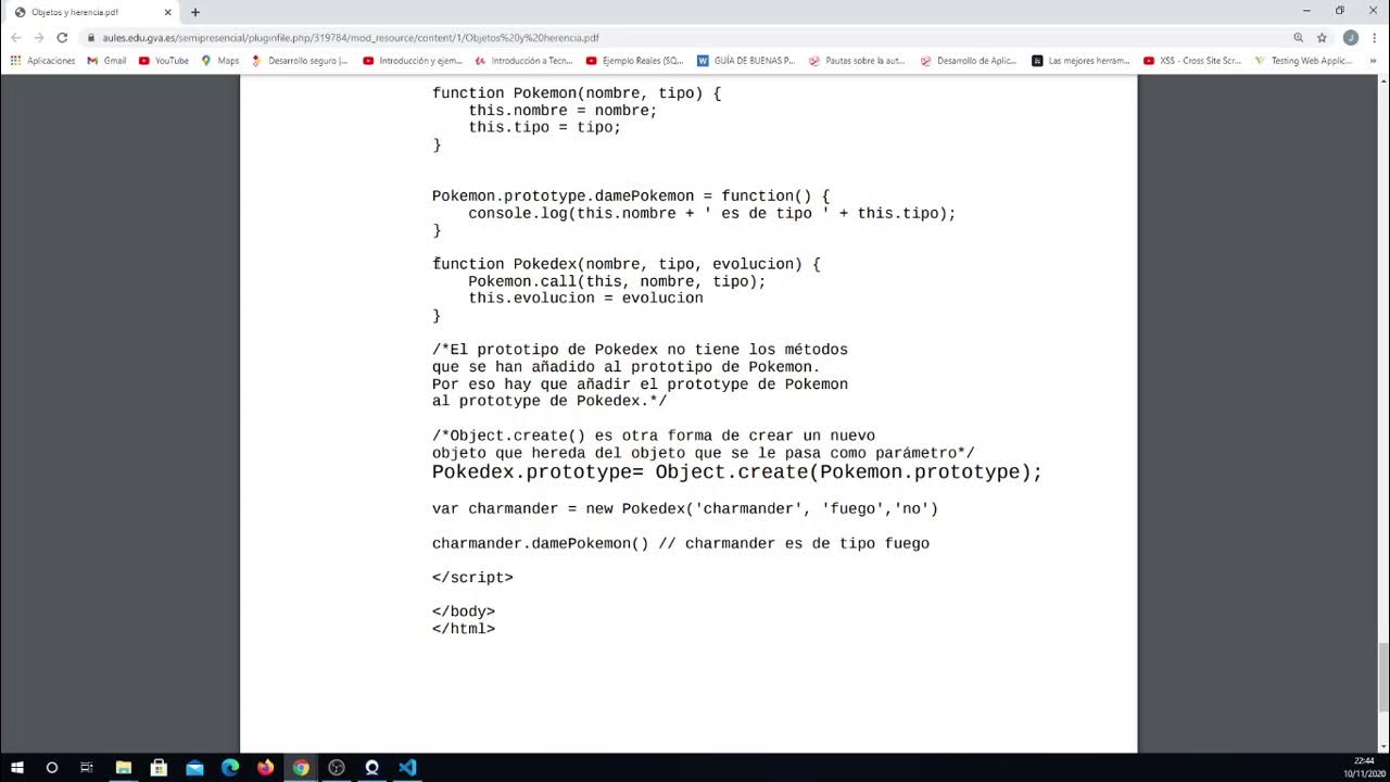 Herencia con prototipos 2 - YouTube