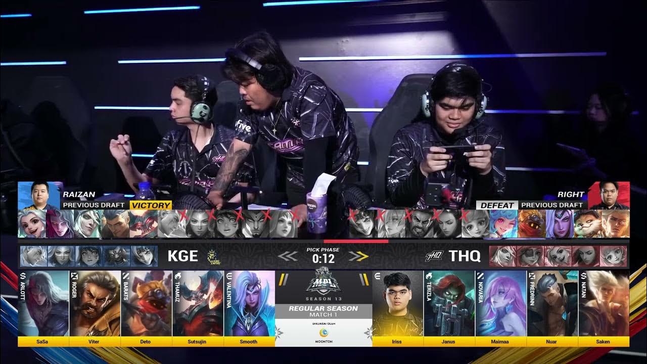 MPL MY S13 - W6D2 - THQ VS KGE - Game 3 - YouTube