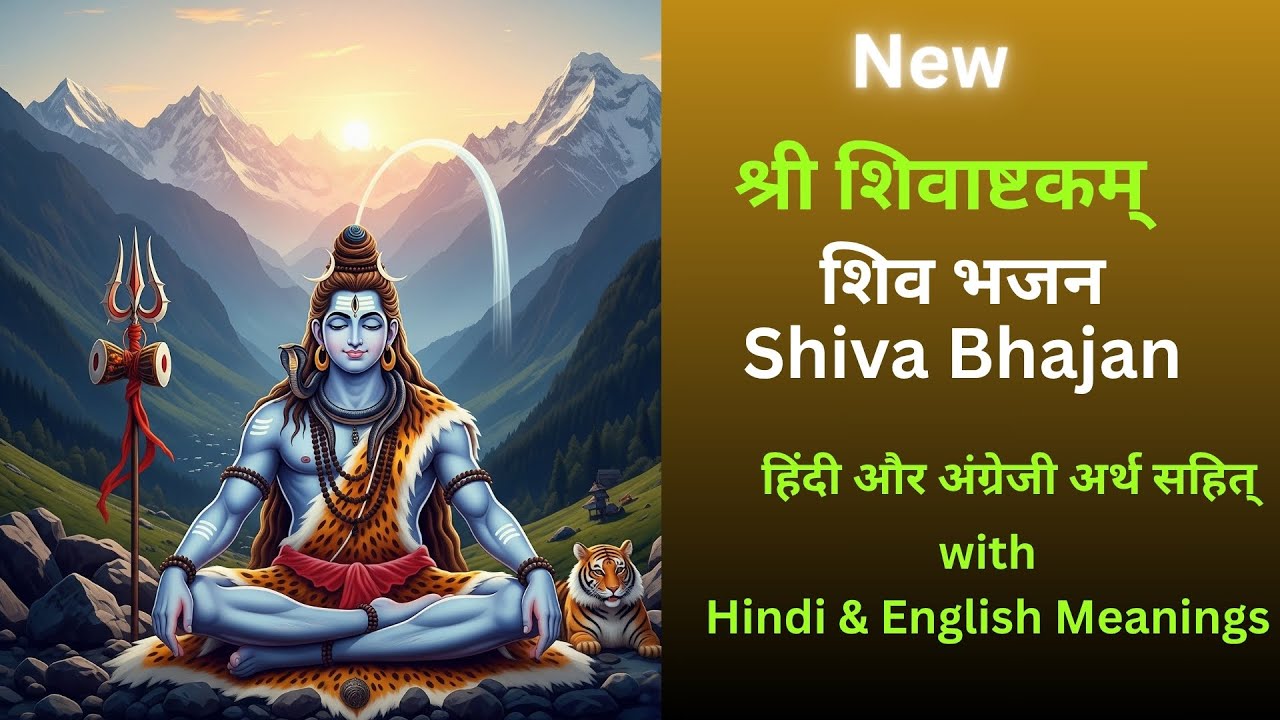 श्री शिवाष्टकम् Shiva Ashtakam with Hindi & English Meaning | Powerful ...